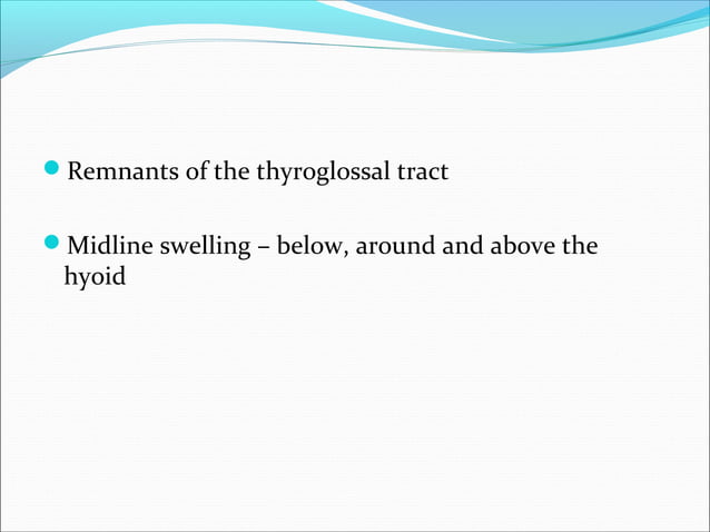 Branchial cyst and thyroglossal cyst | PPT | Thyroid Disorders | Endocrine and Metabolic Diseases