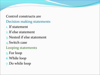 Branching in C | PPT