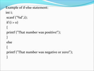 Branching in C | PPT