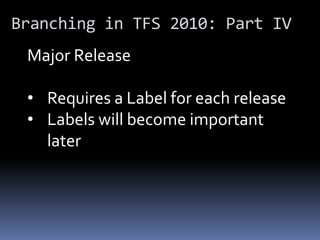 Branching in TFS 2010 Part IV (Internal Pattern) | PPTX | Computing ...