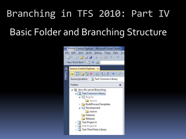 Branching in TFS 2010 Part IV (Internal Pattern) | PPTX | Computing | Technology & Computing