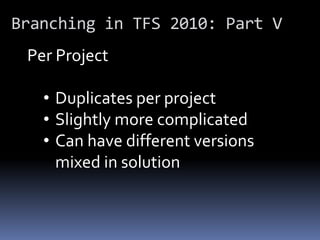 Branching in TFS 2010 Part V (Sharing Code) | PPT