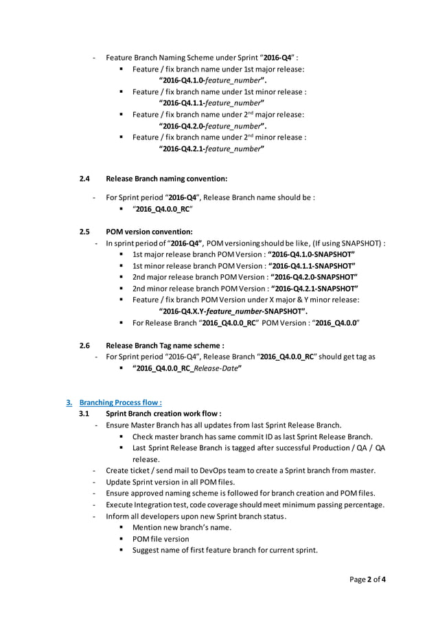 Branching and merging strategy | PDF