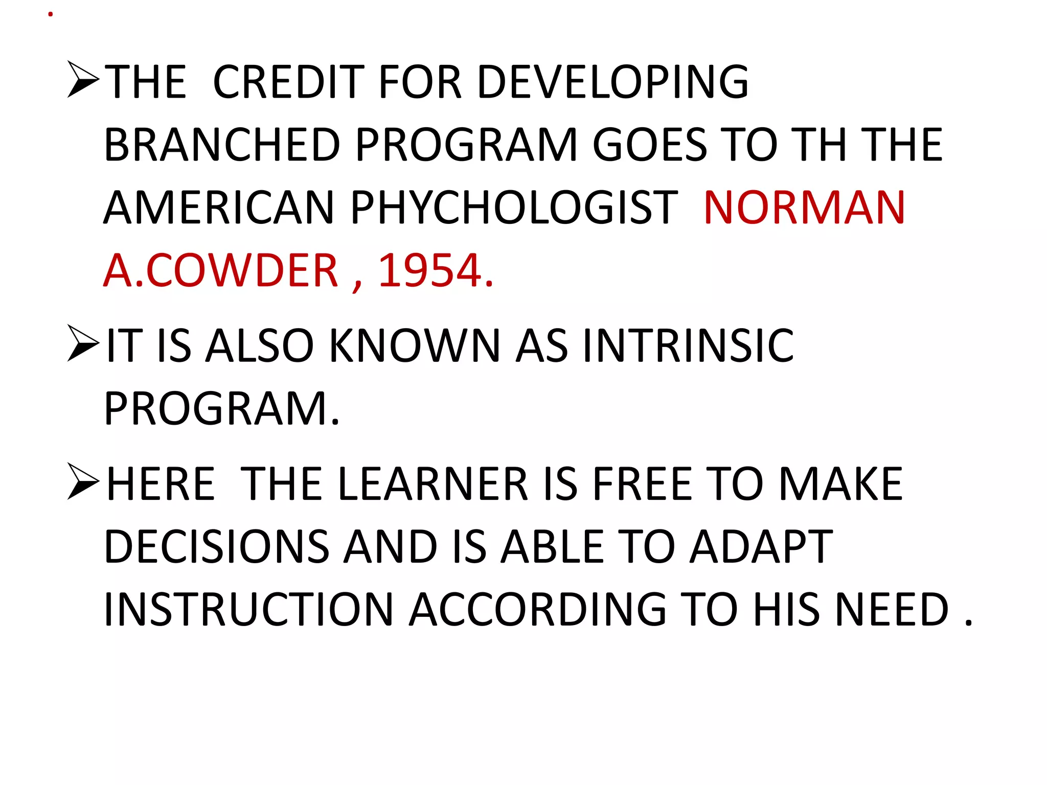 Branching programing ritima | PPTX