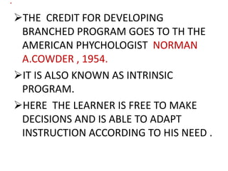 Branching programing ritima | PPTX