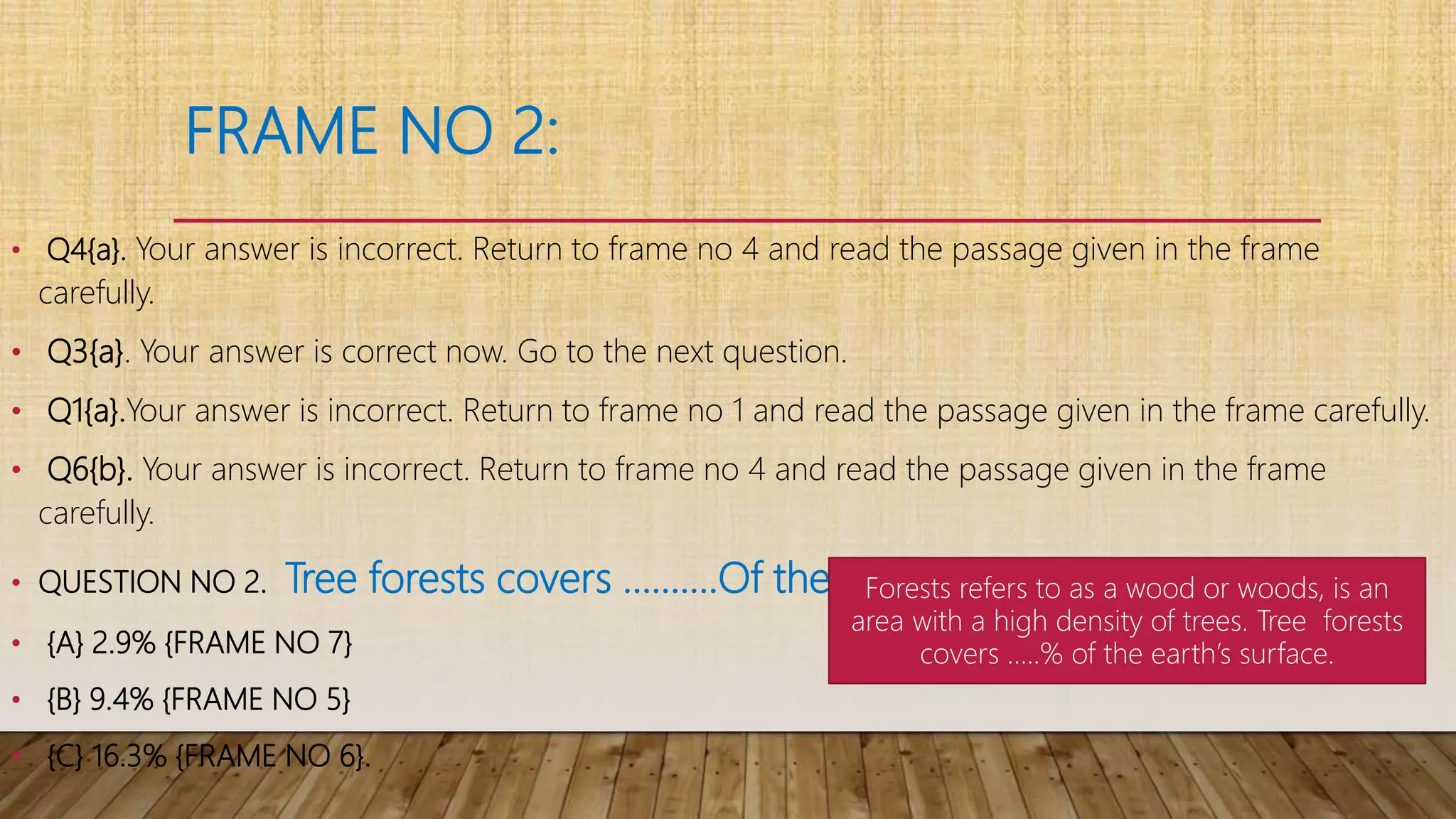 Branching Programming With Frames Ppt