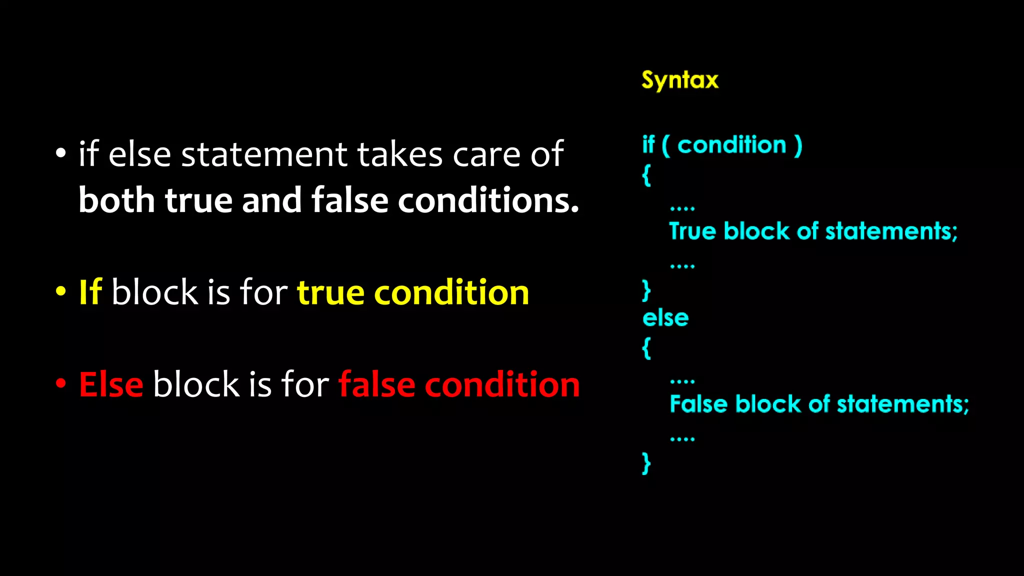 Branching statements | PPTX