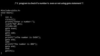 Branching statements | PPTX