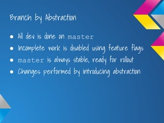 Branching Strategies: Feature Branches vs Branch by Abstraction | PPT