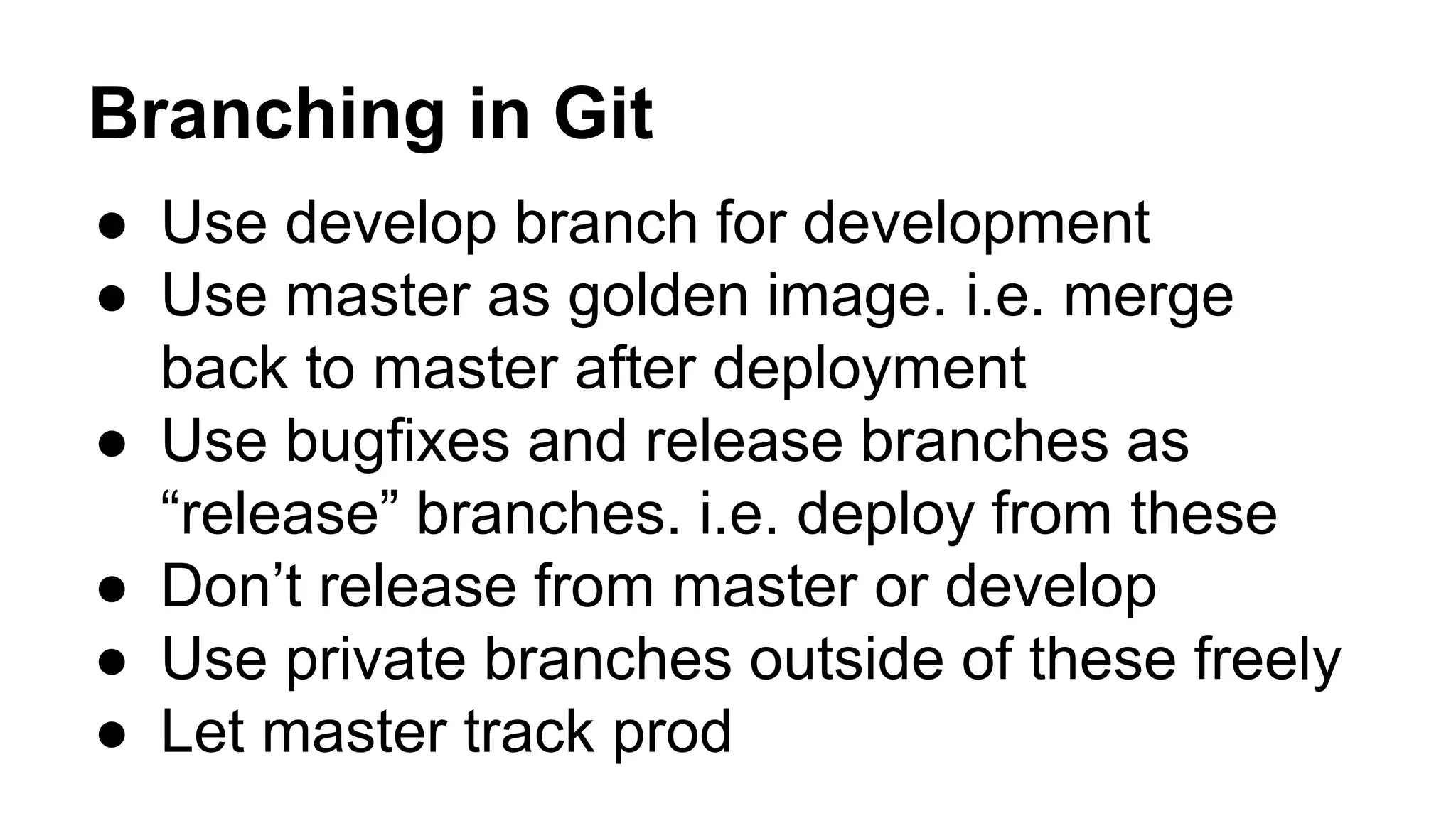 Branching Strategies For Git and Subversion | PPTX