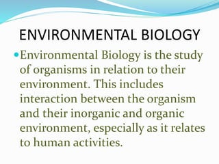 Branches of biology | PPTX