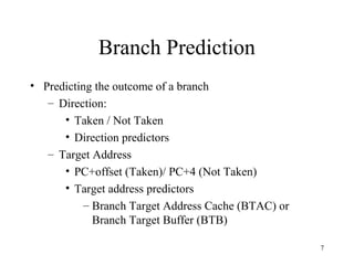 Branch prediction | PPT