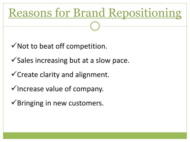 Brand Repositioning | PPTX | Advertising Industry | Industries