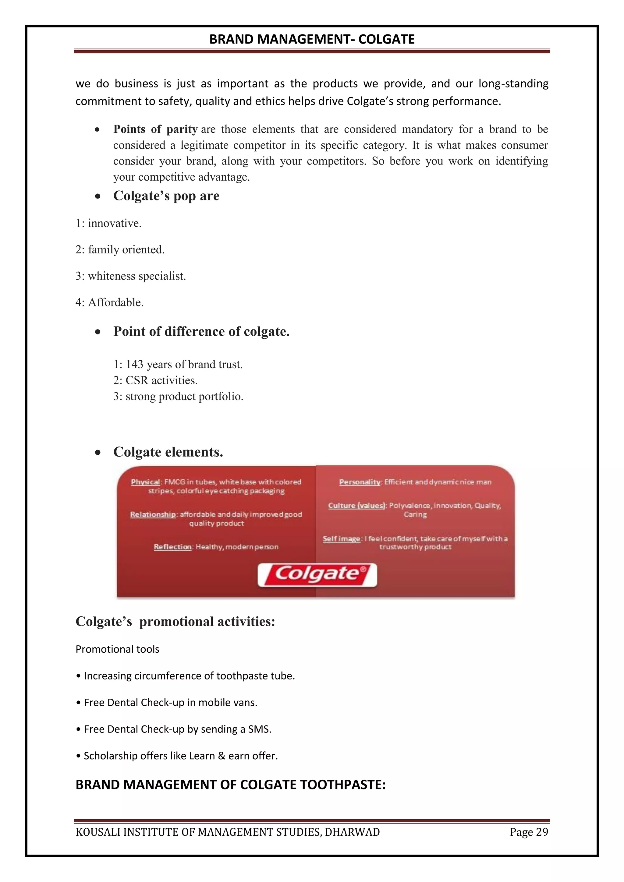 Brand Management on Colgate brand | PDF