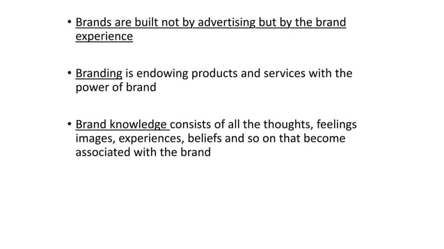 Introduction to the concept of" BRAND" and BRAND MANAGEMENT | PPTX