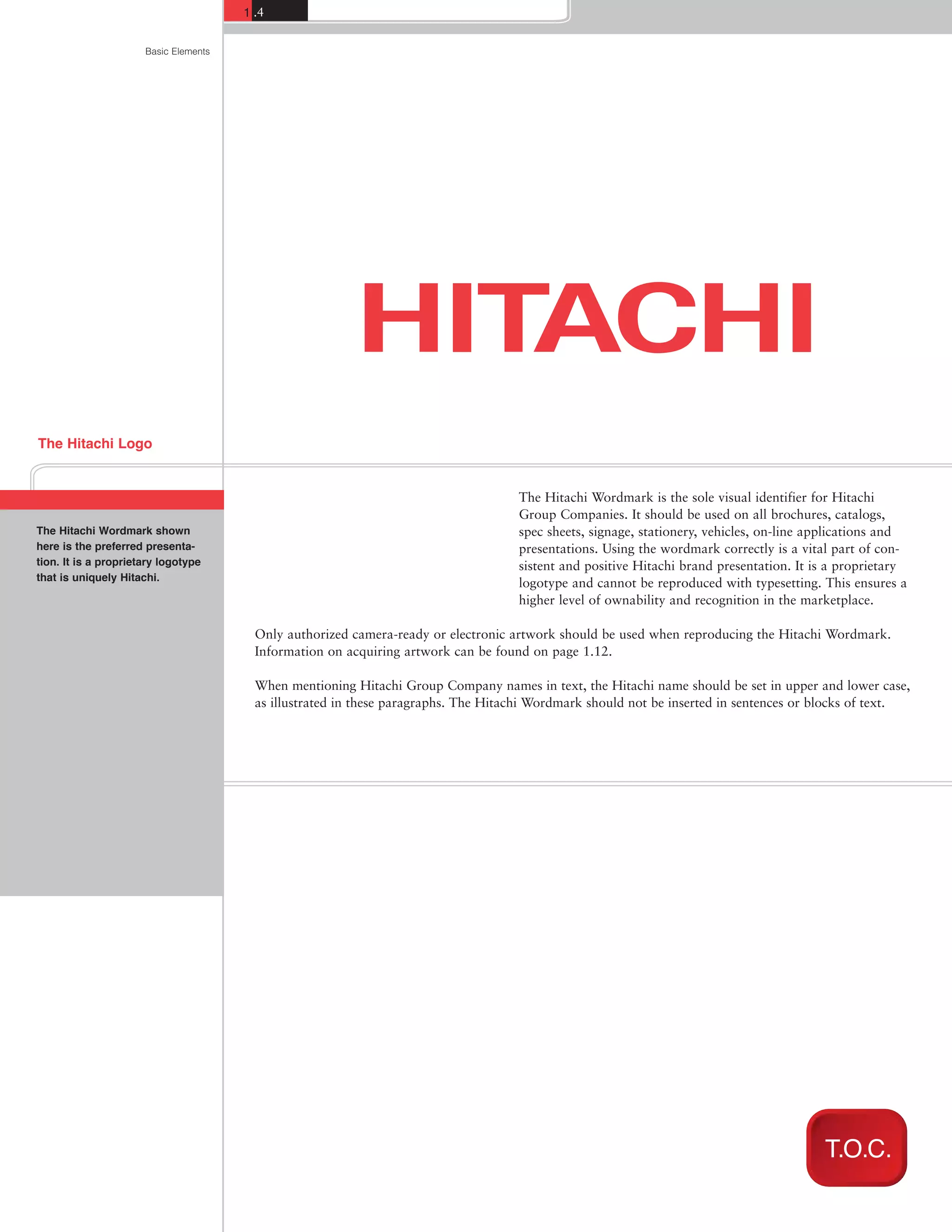 Brand identity-hitachi | PDF