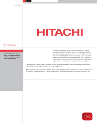 Brand identity-hitachi | PDF