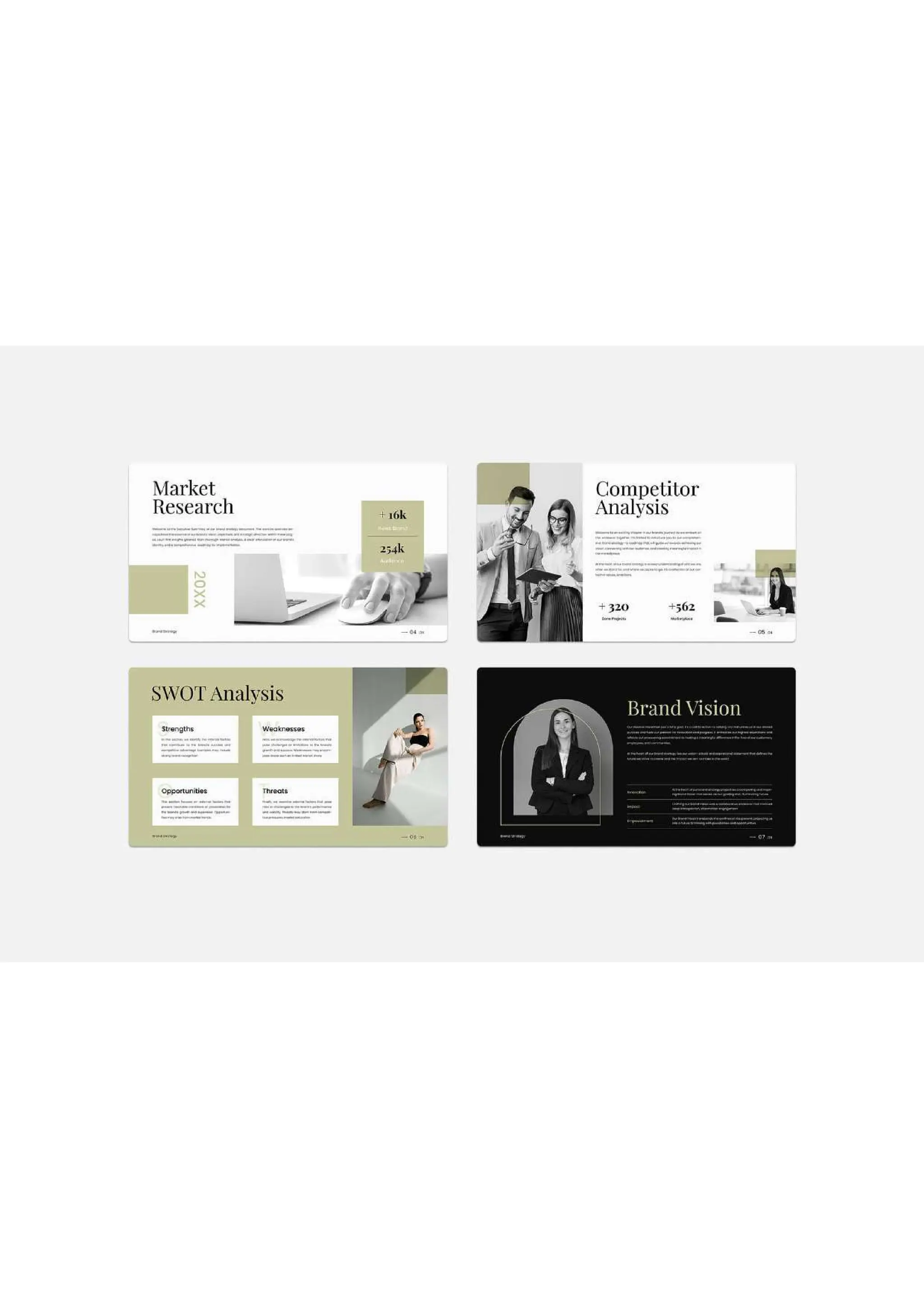 Creative Brand Strategy Template | Page Layout | PDF | Desktop ...