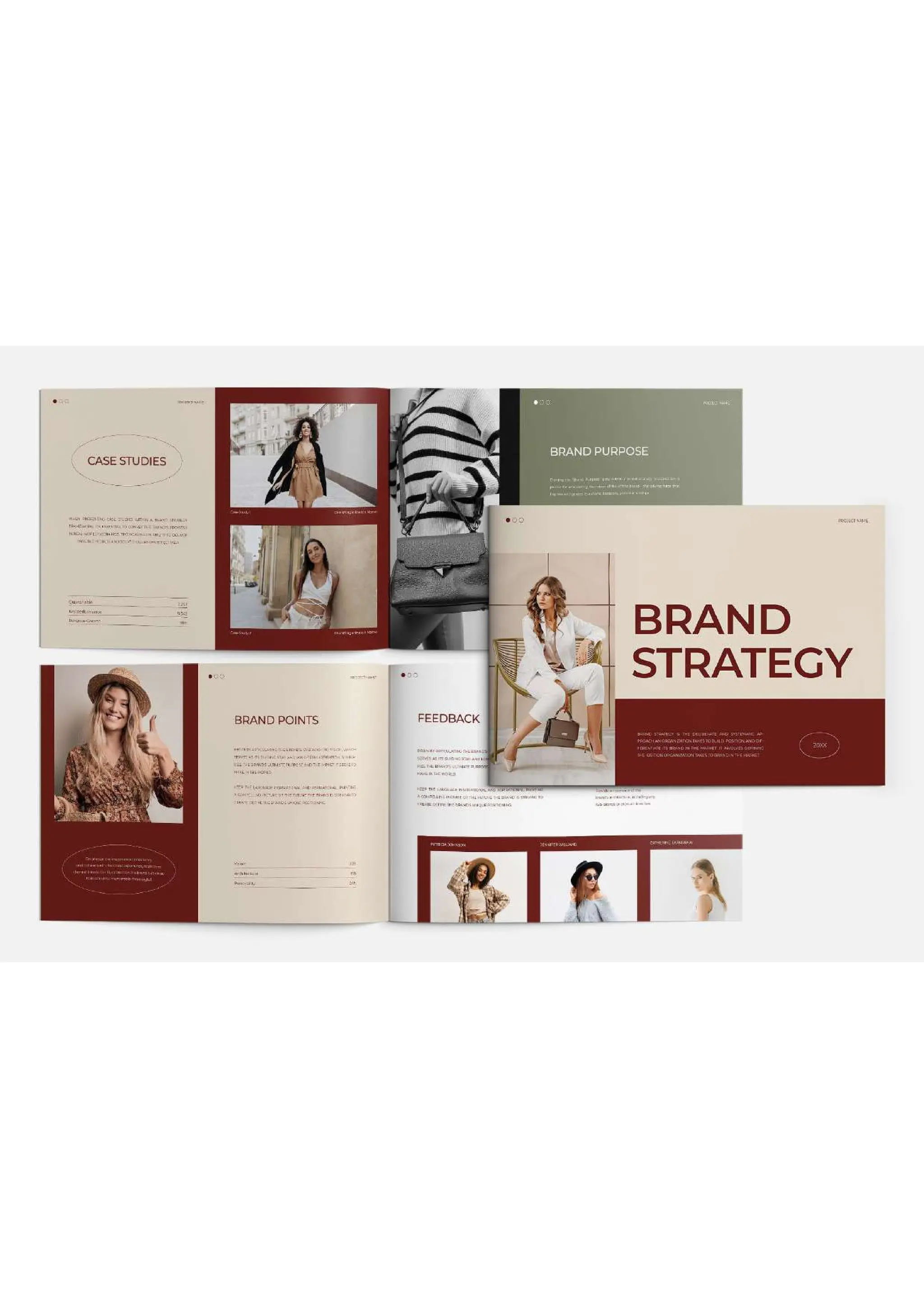 Brand Strategy Template Landscape Brochure | PDF