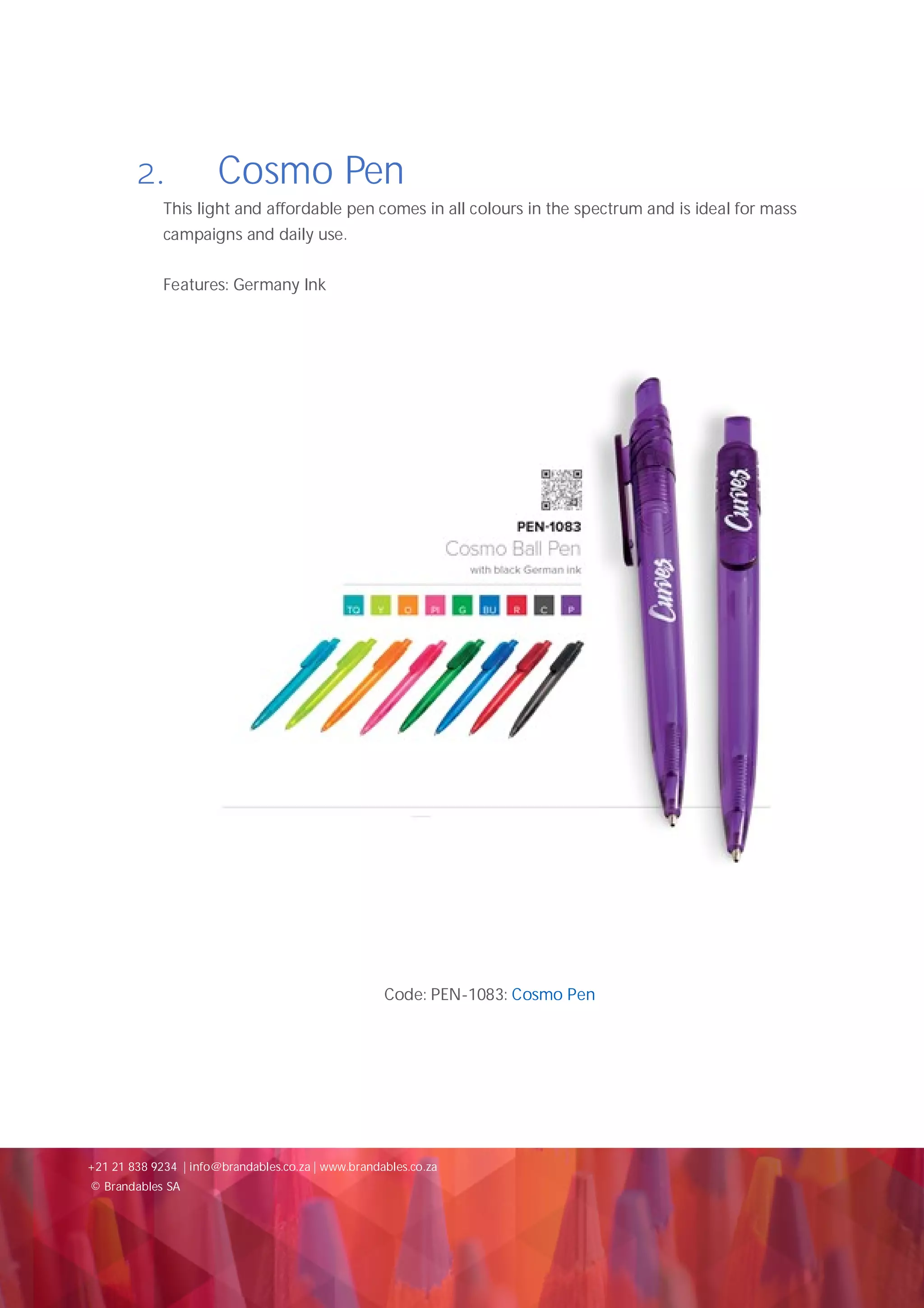 Top 10 Promotional Pens & Writing Instrument Ideas | PDF