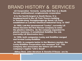 Brand analysis of LG | PPTX