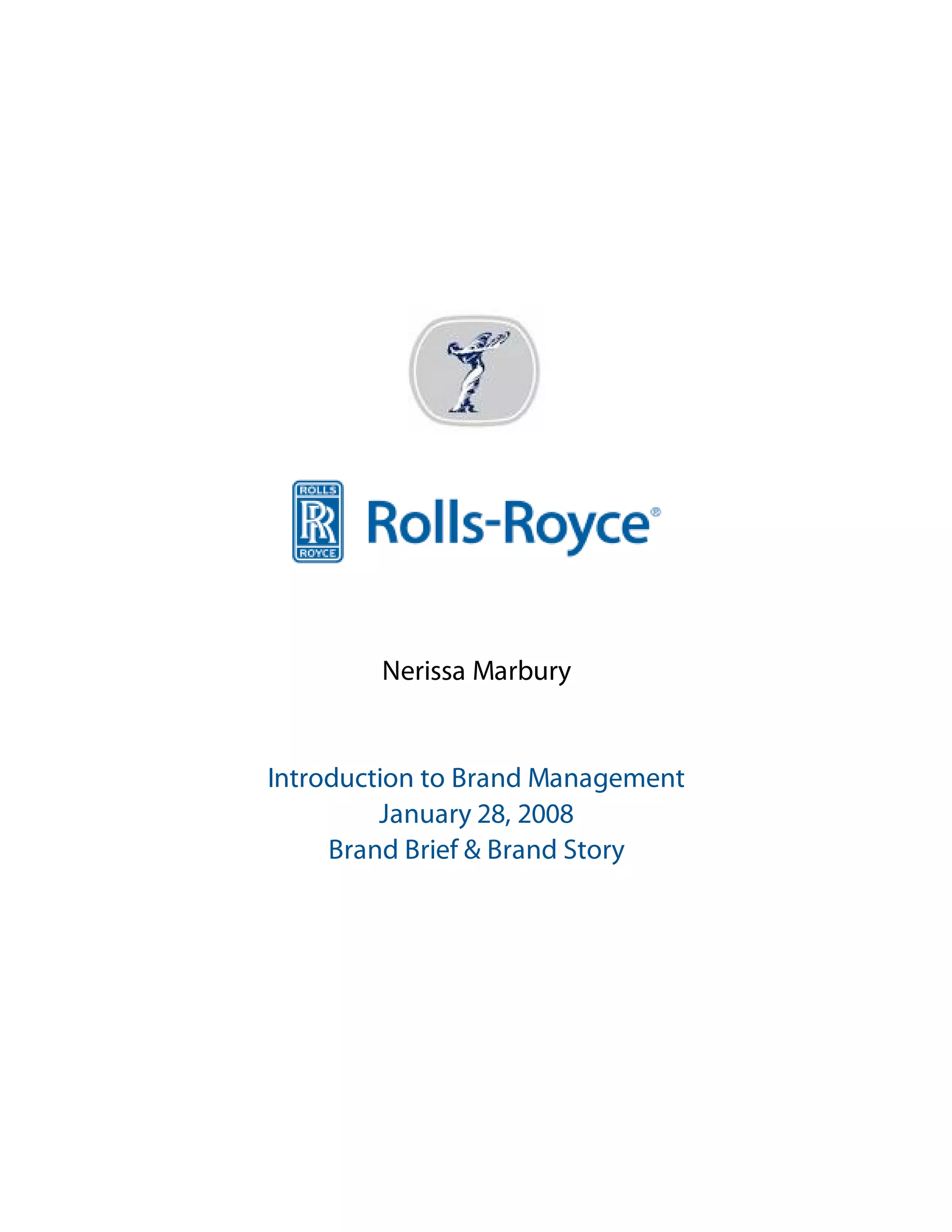 Rolls Royce Brand Analysis | PDF