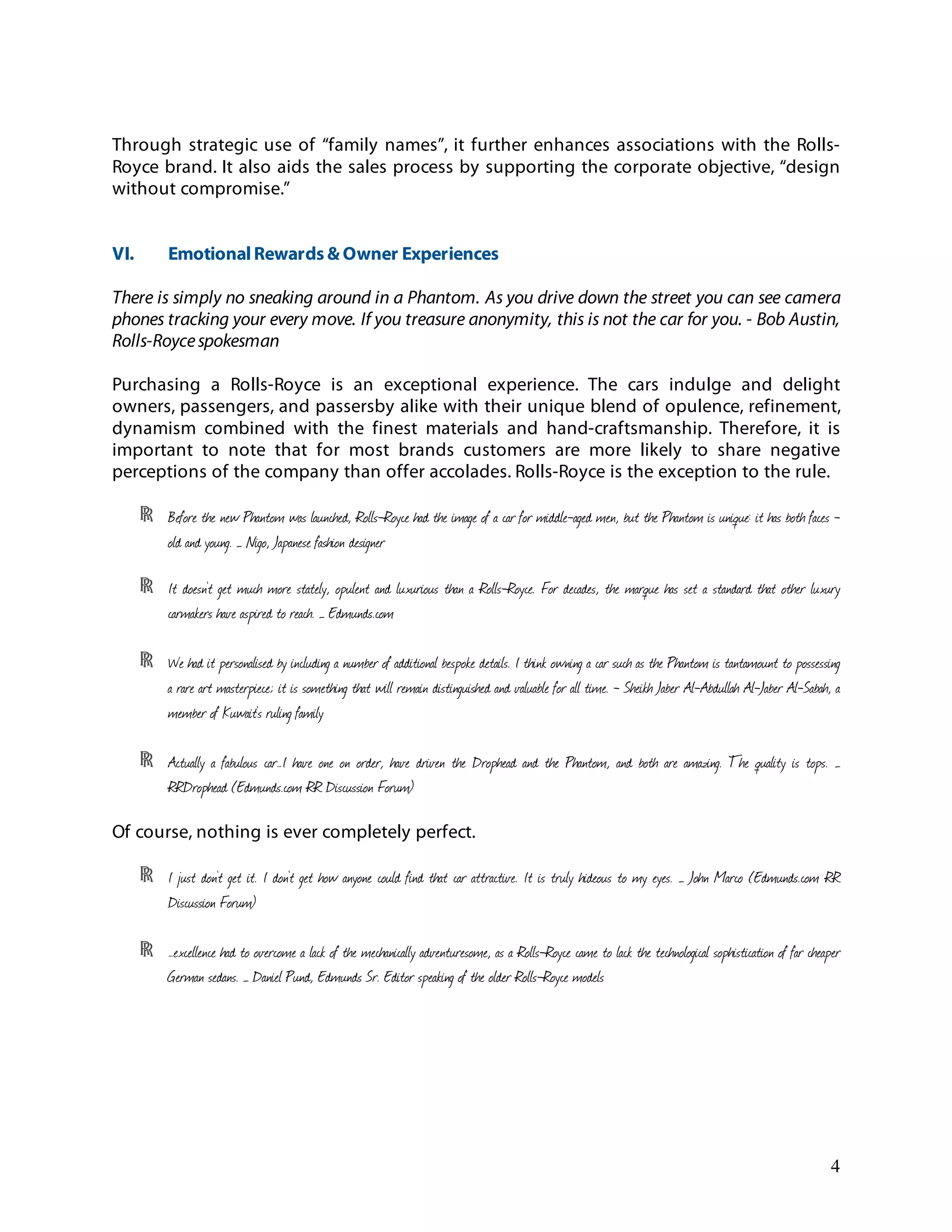 Rolls Royce Brand Analysis | PDF