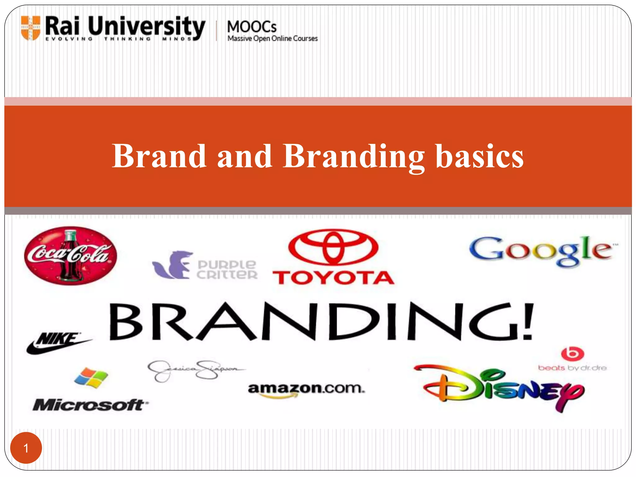 Brand and Branding basics - Introduction to Branding | PPTX