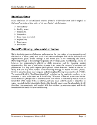Brand audit of Nestle | PDF