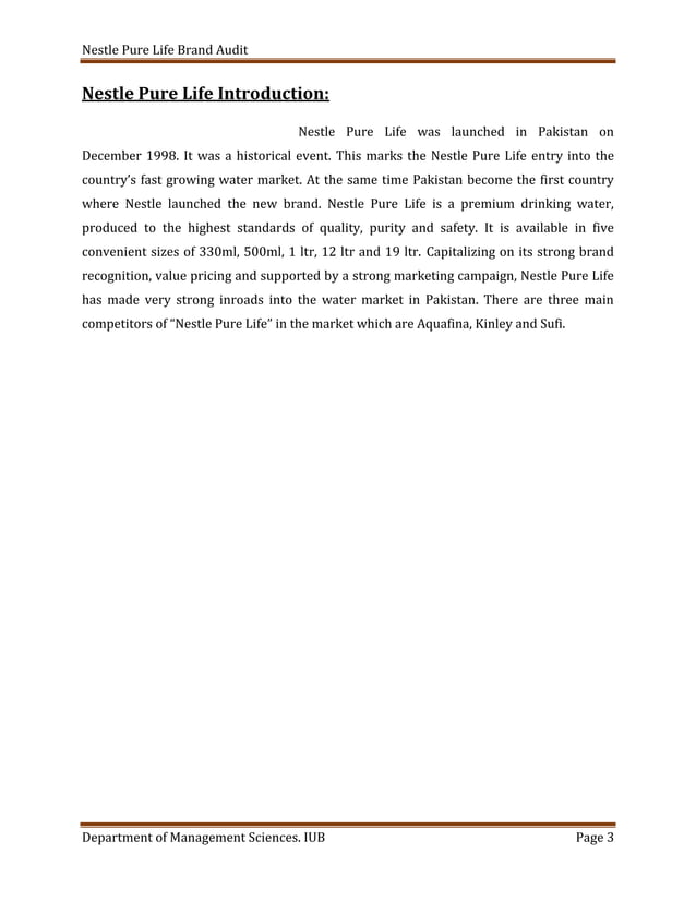 Brand audit of Nestle | PDF