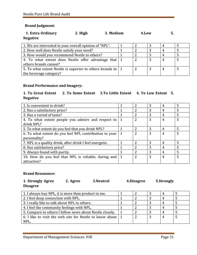 Brand audit of Nestle | PDF