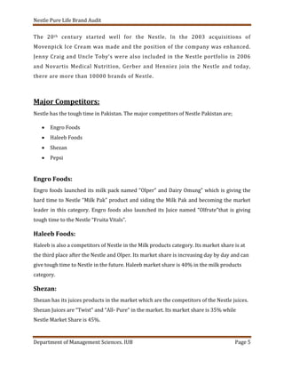 Brand audit of Nestle | PDF