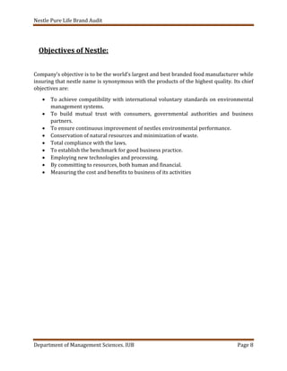 Brand audit of Nestle | PDF