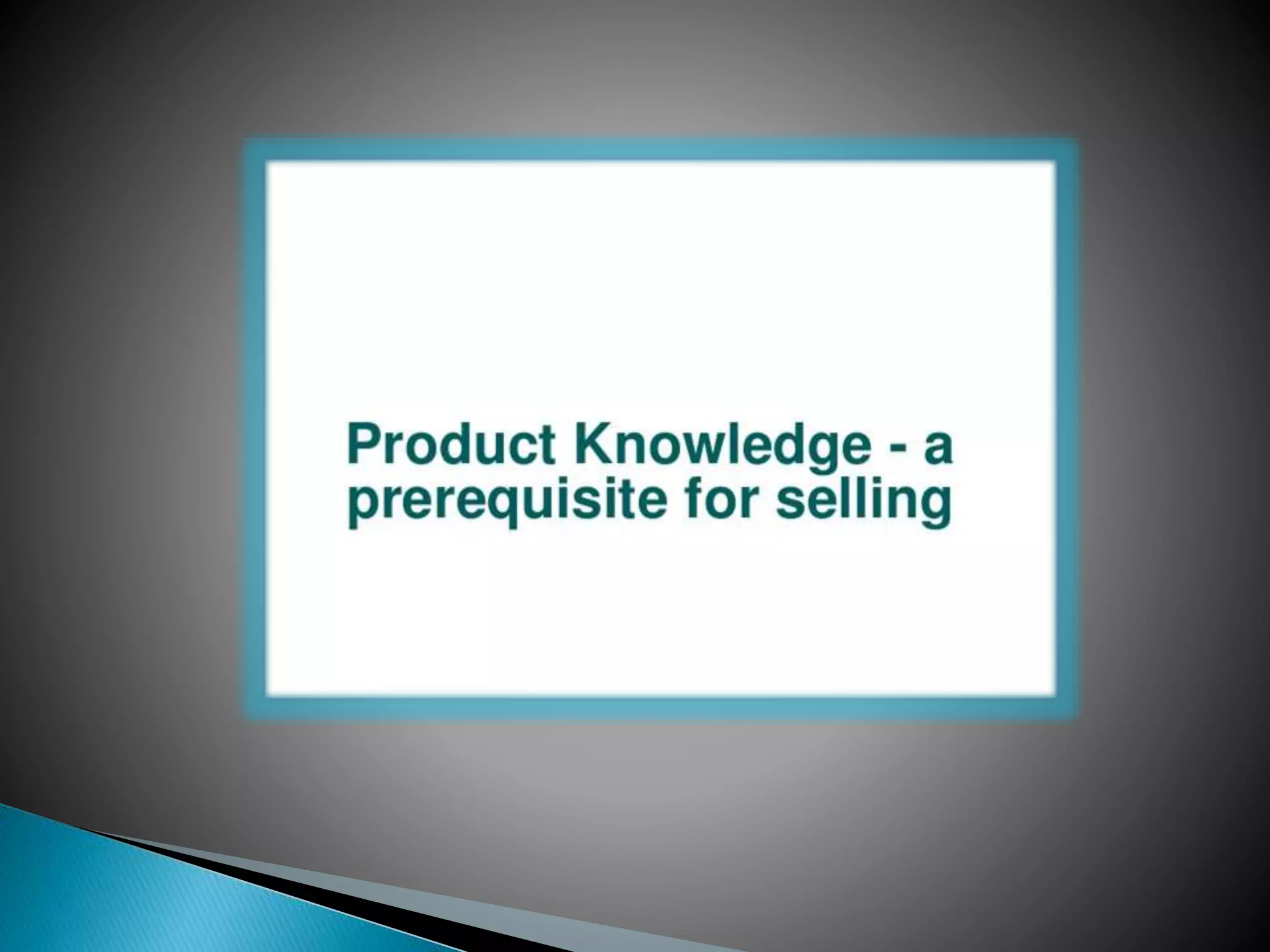 Product Knowledge / Brand Awareness | PPTX