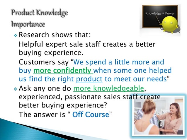 Product Knowledge / Brand Awareness | PPT