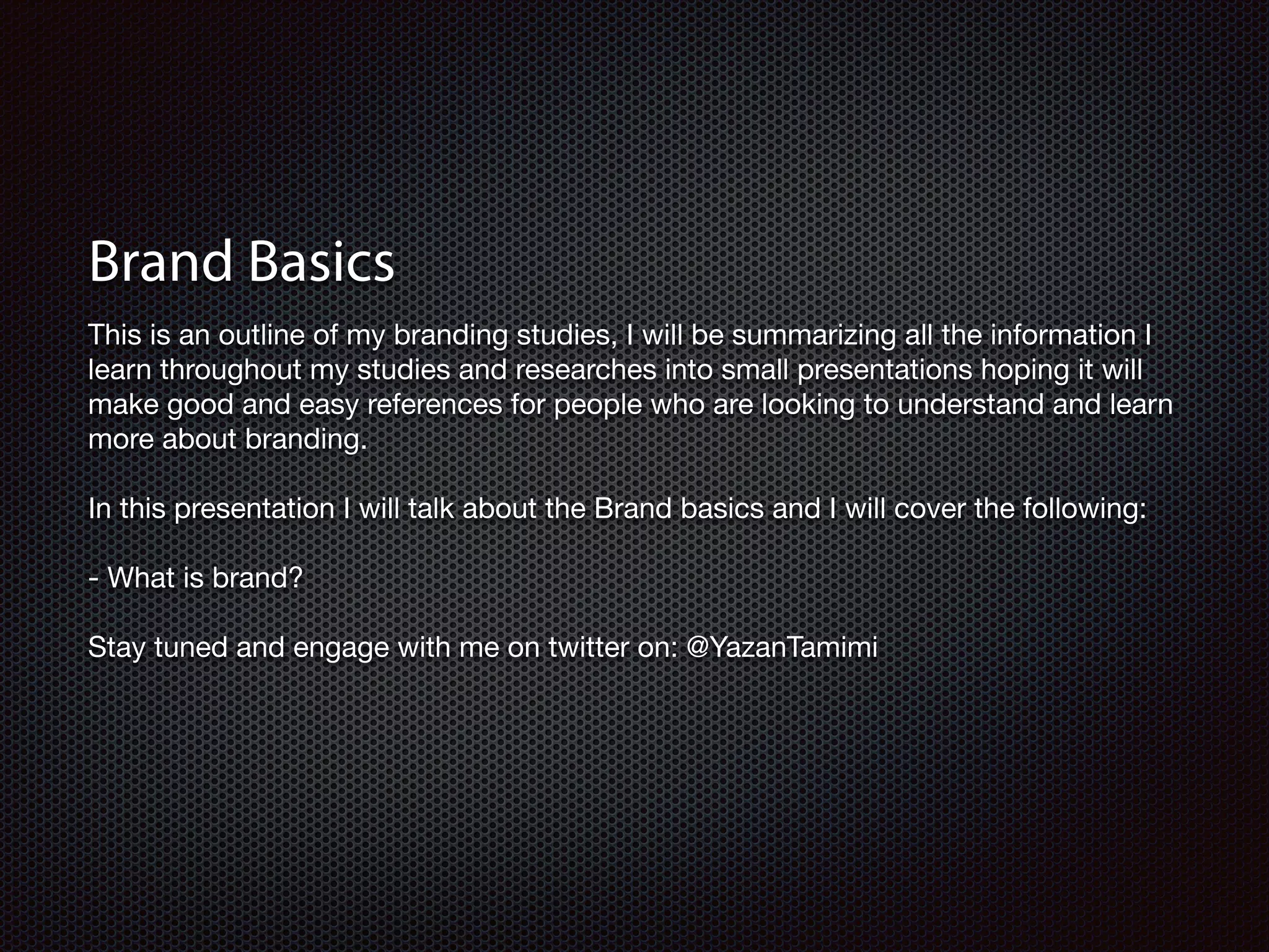 Designing Brand Identity: What's a Brand?