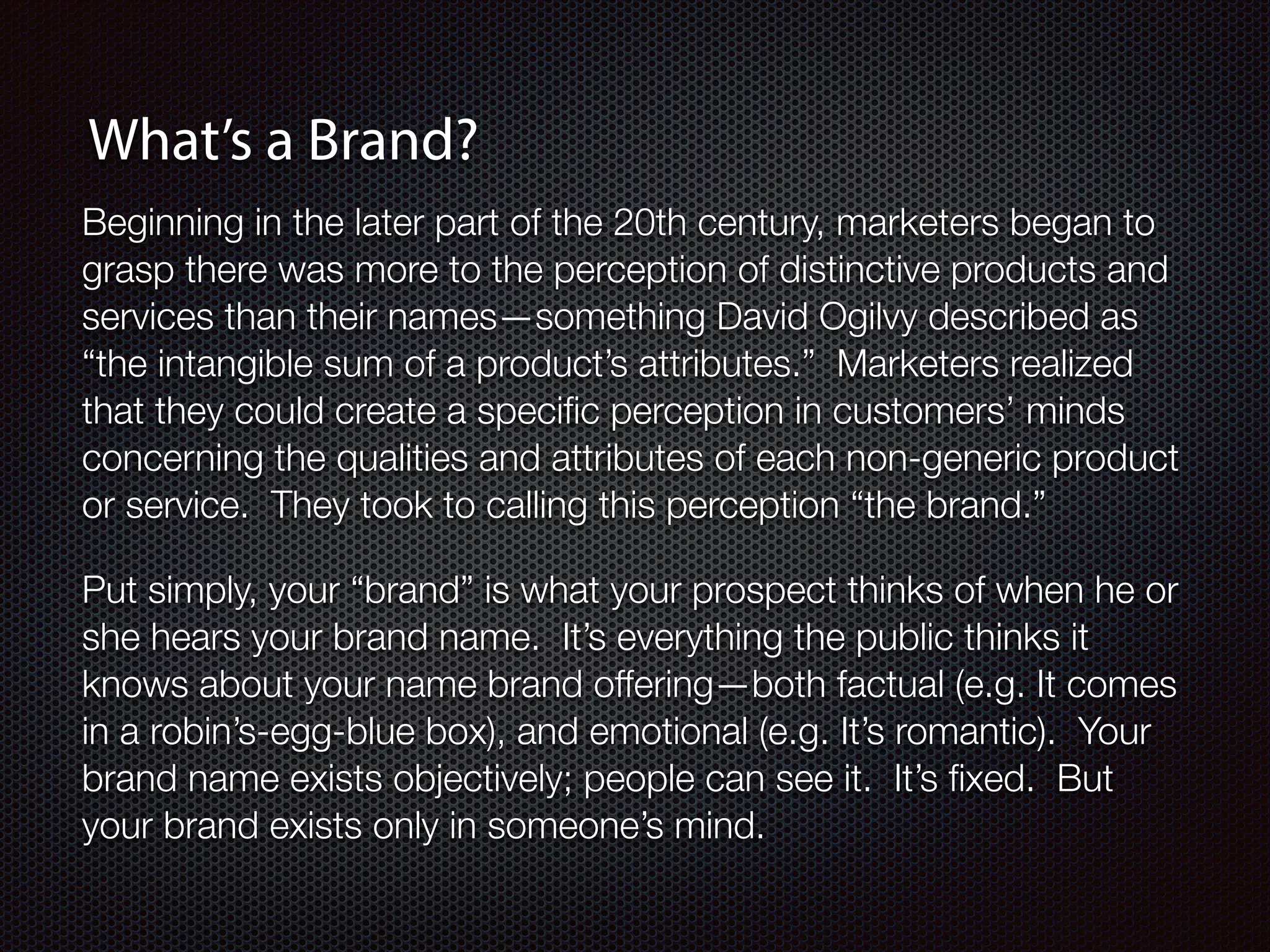 Designing Brand Identity: What's a Brand?