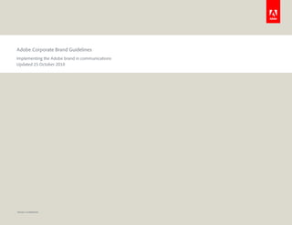 Adobe Corporate Brand Guidelines | PDF