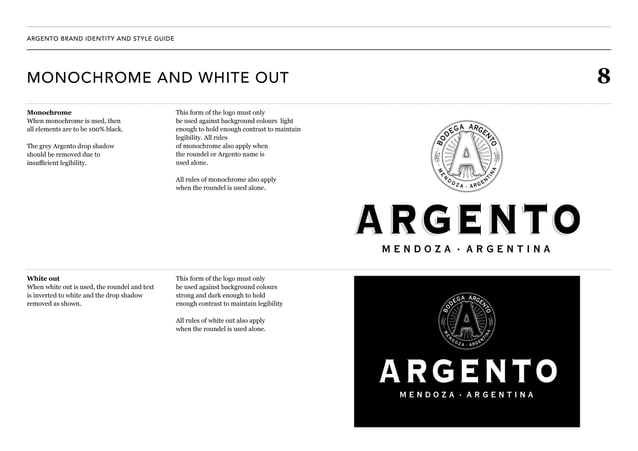 Argento Brand Identity and Style Guide | PDF | Alcoholic Beverages ...