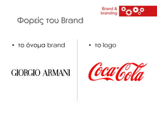 Βασικές αρχές Brand & branding in Greek | PPT