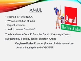 Brand building on AMUL | PPTX