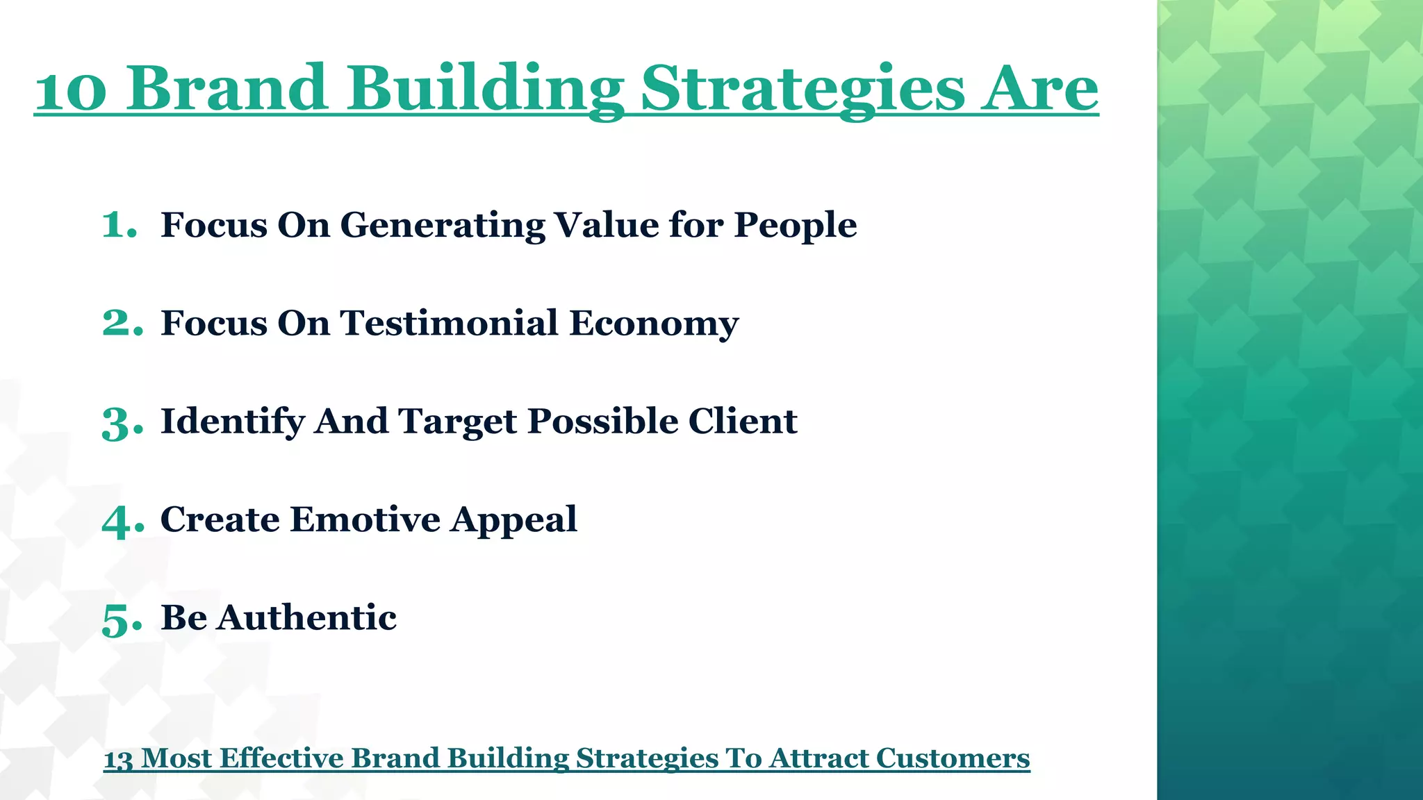 10 Brand Building Strategies You Should Know | PPTX