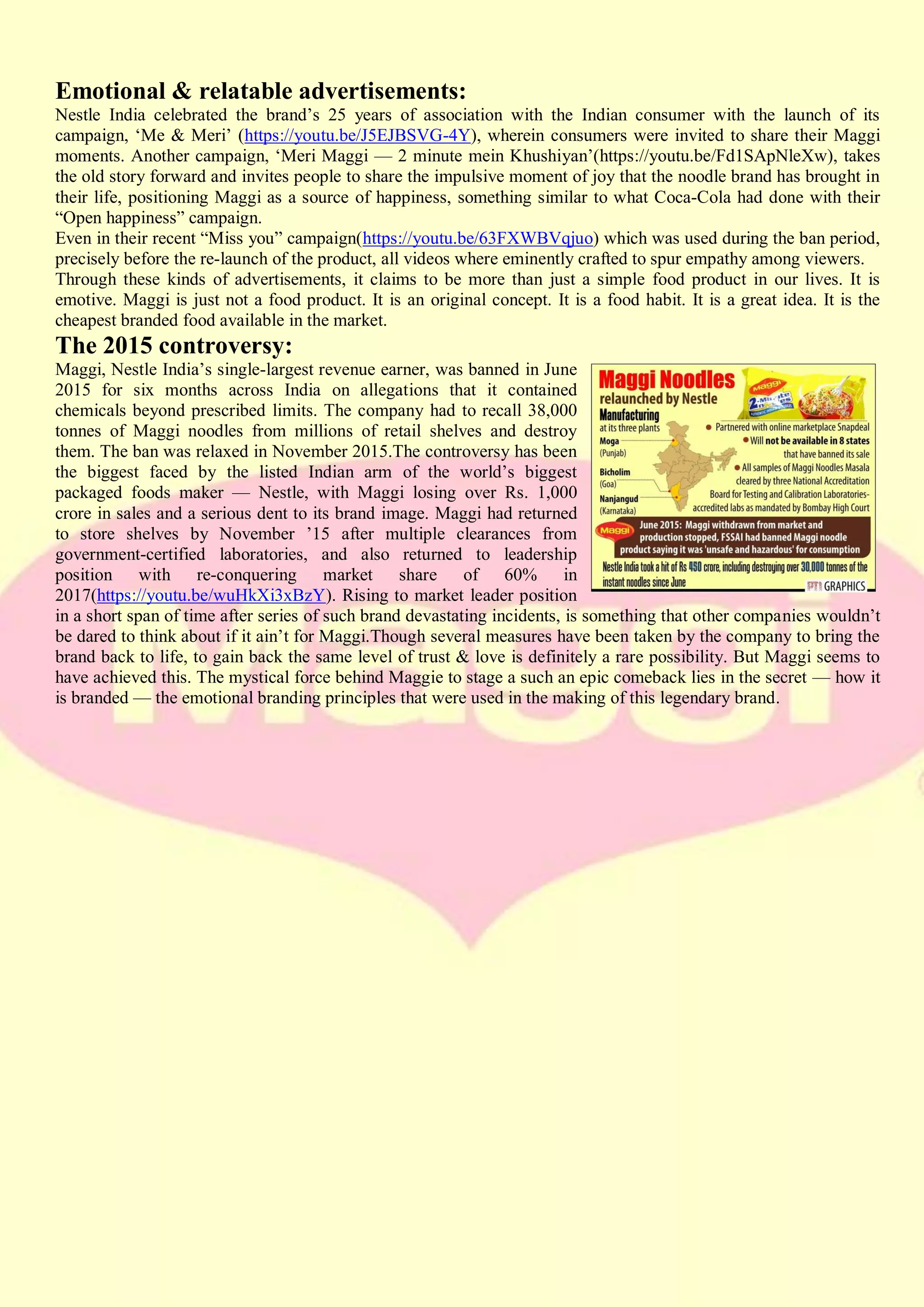 Brand communication of Maggi Noodles | PDF