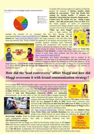 Brand communication of Maggi Noodles | PDF