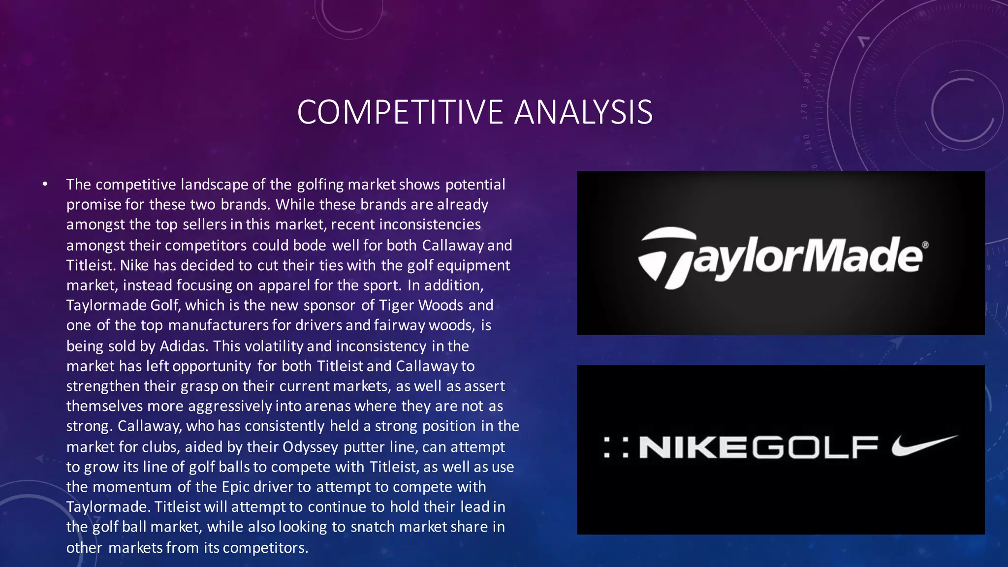 Golf Social Media Comparison Presentation Titleist v. Callaway | PDF