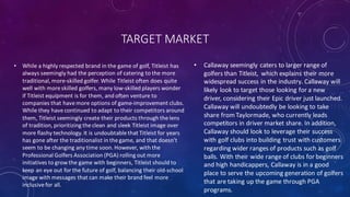 Golf Social Media Comparison Presentation Titleist v. Callaway | PDF ...