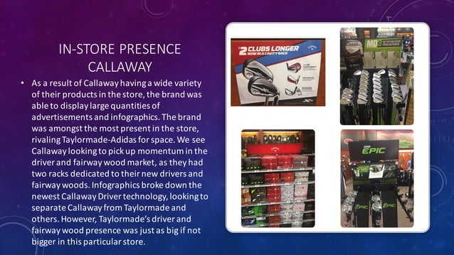 Golf Social Media Comparison Presentation Titleist v. Callaway | PPT