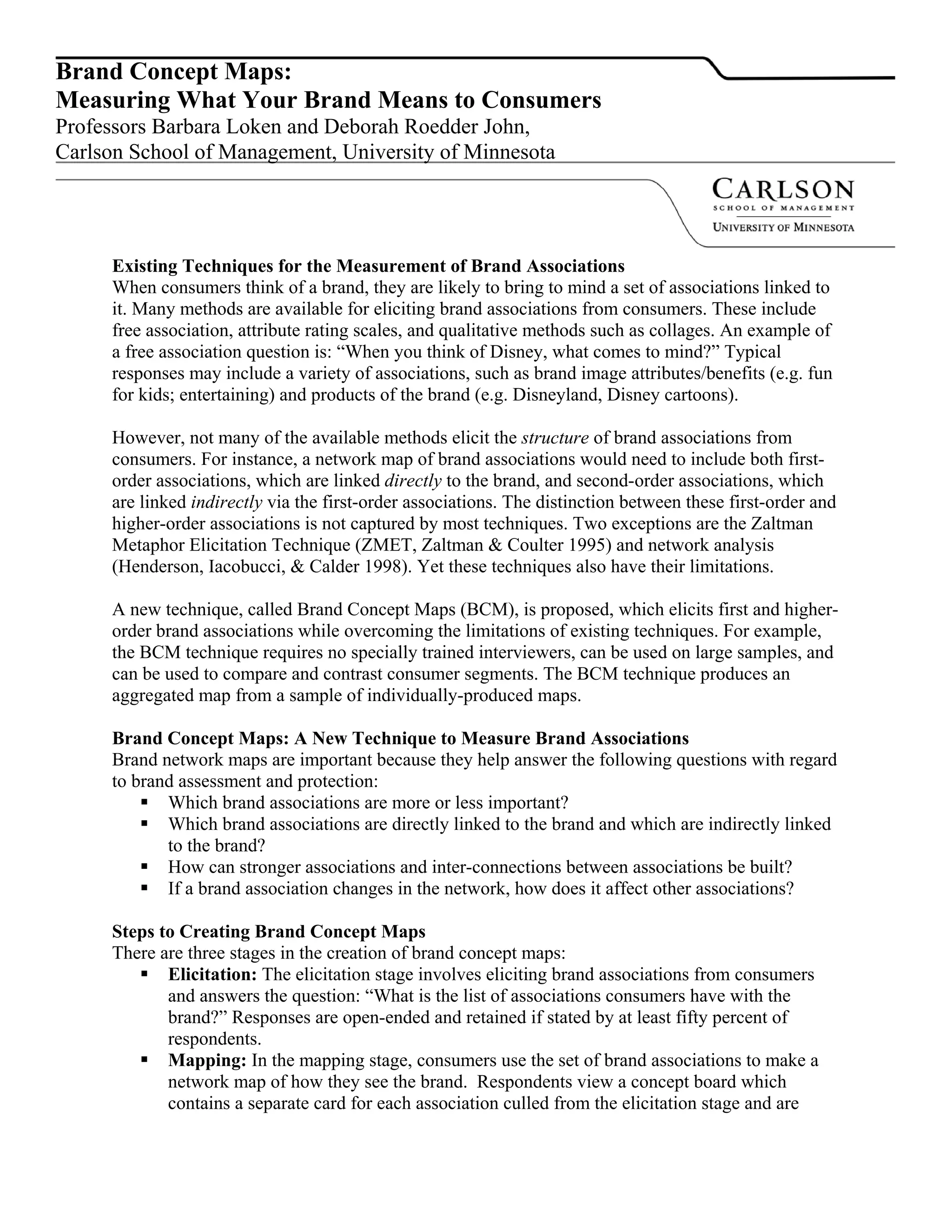 Brand concept maps | PDF