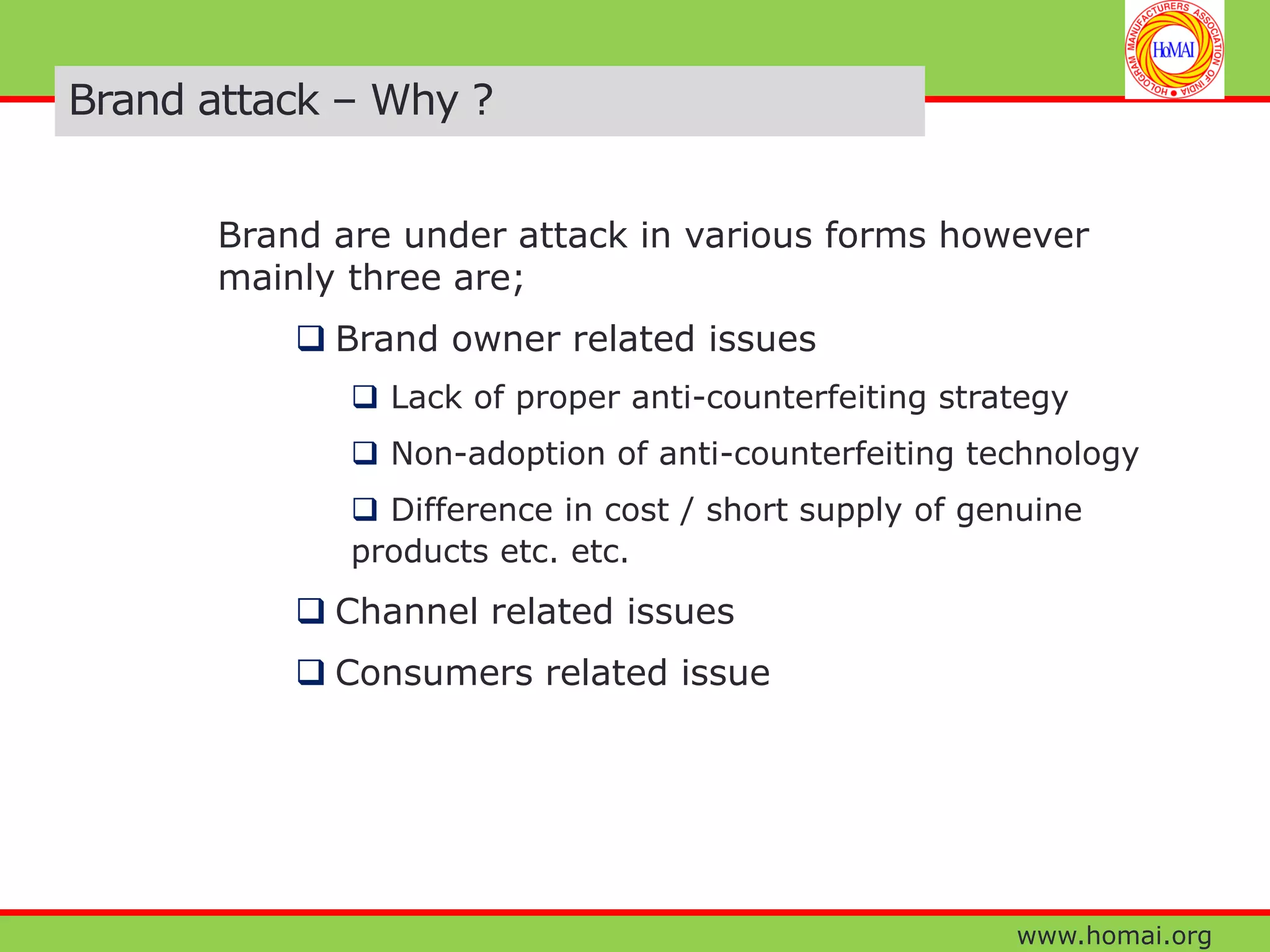 Brand counterfeiting and solutions for its prevention | PPT