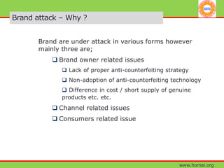 Brand counterfeiting and solutions for its prevention | PPT